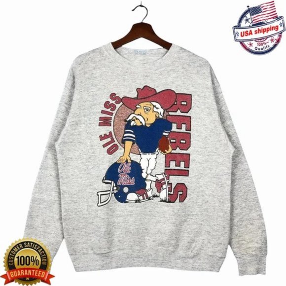 Shirts | Vintage Ol3 Miss R3b3ls Mascot Ol3 Miss R3b3ls University ...